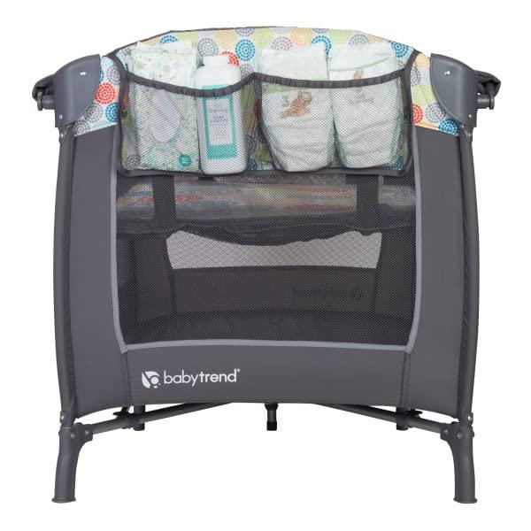 Baby Trend Lil’ Snooze™ Deluxe II Nursery Center® Playard, Daisy Dots ...