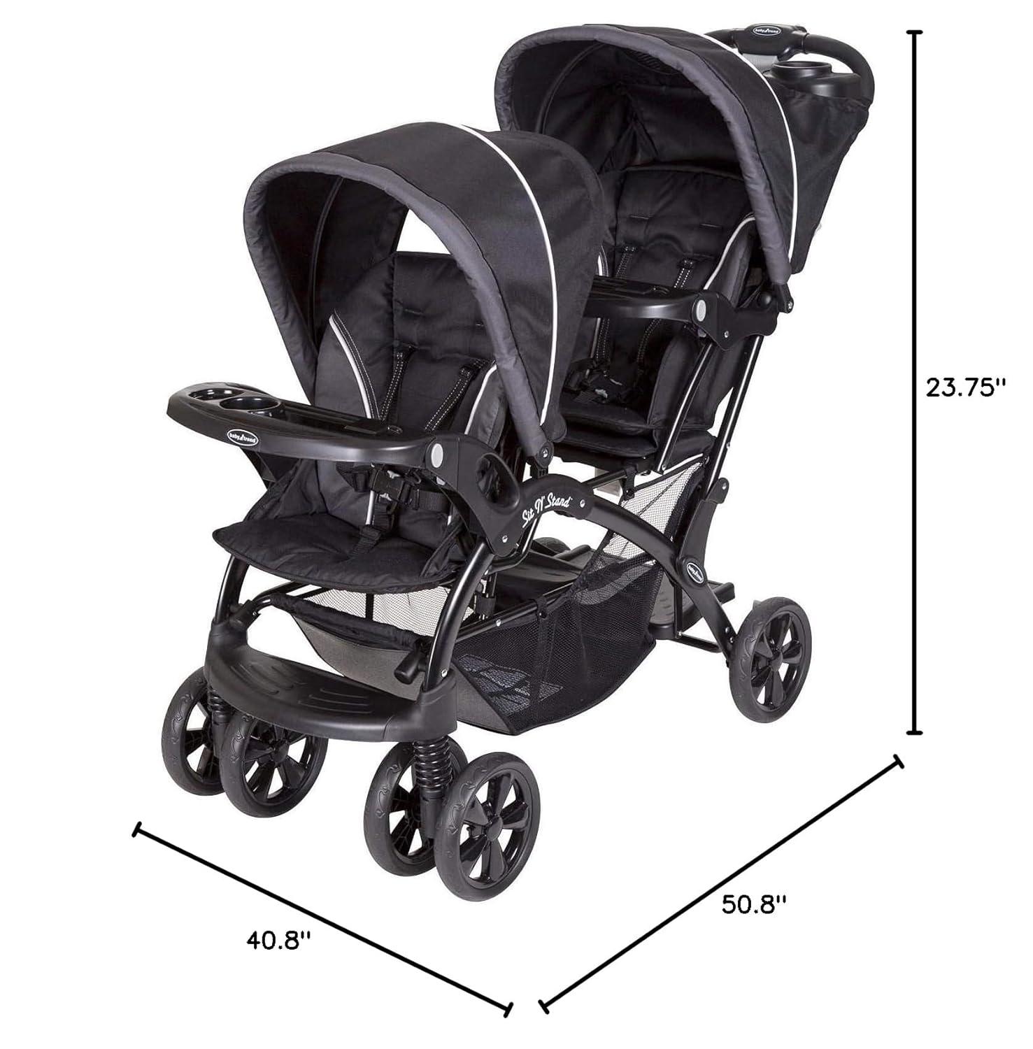 Baby Trend Sit N’ Stand Double Stroller, Onyx(Onyx) - Baby Trend ...