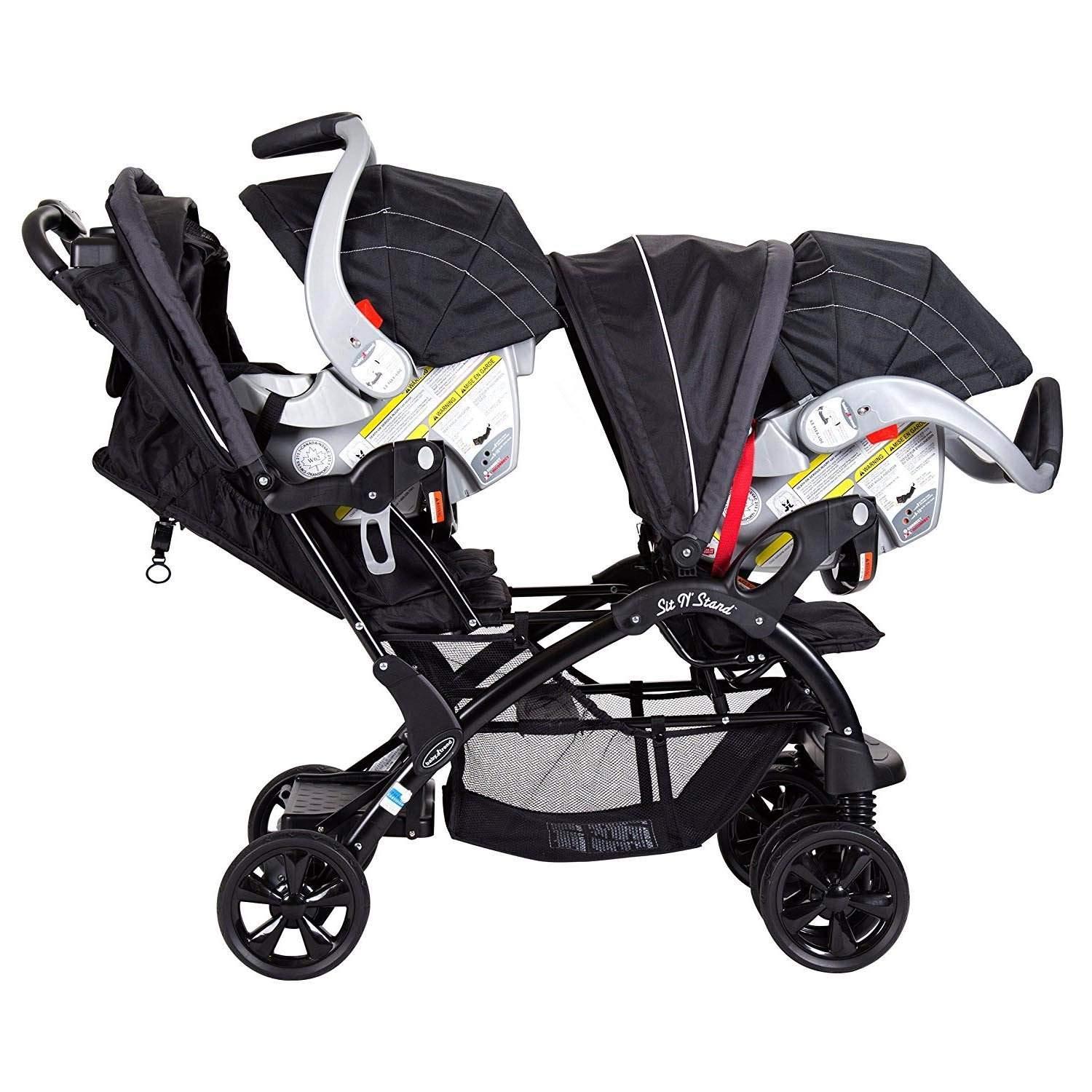 Baby Trend Sit N’ Stand Double Stroller, Onyx(Onyx) - Baby Trend ...