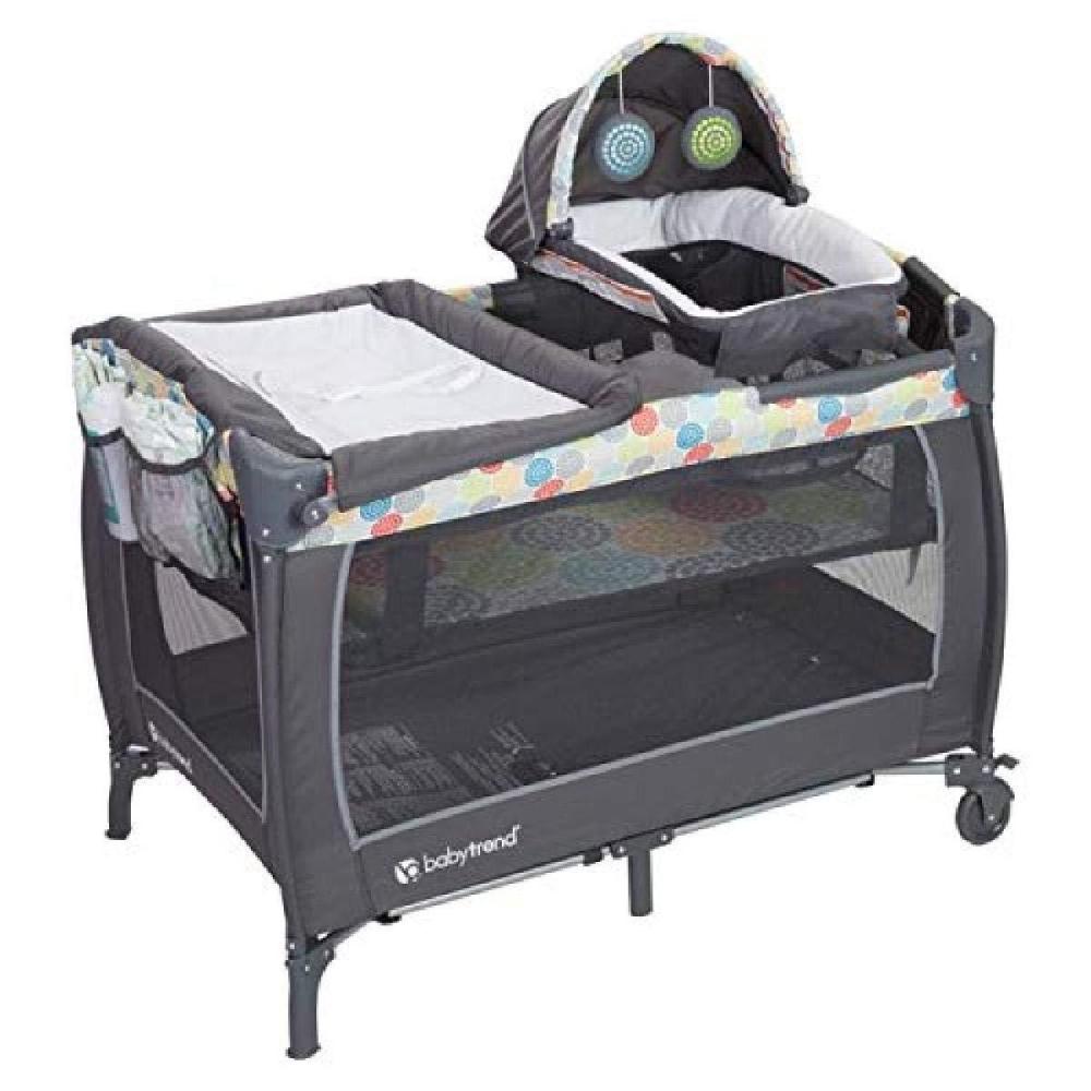 Baby Trend Lil’ Snooze™ Deluxe II Nursery Center® Playard, Daisy Dots ...